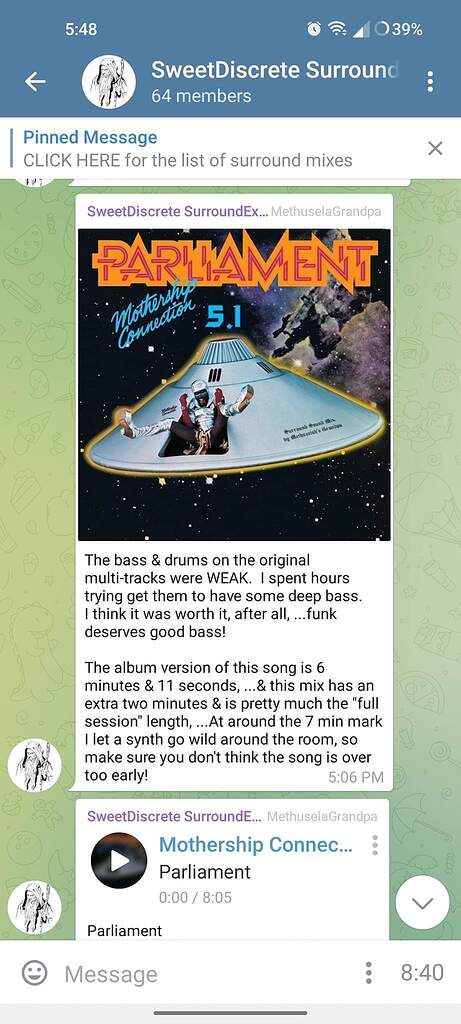 Mothership connection in surround sound 5.1 - Records/Books - P-Funk Forums